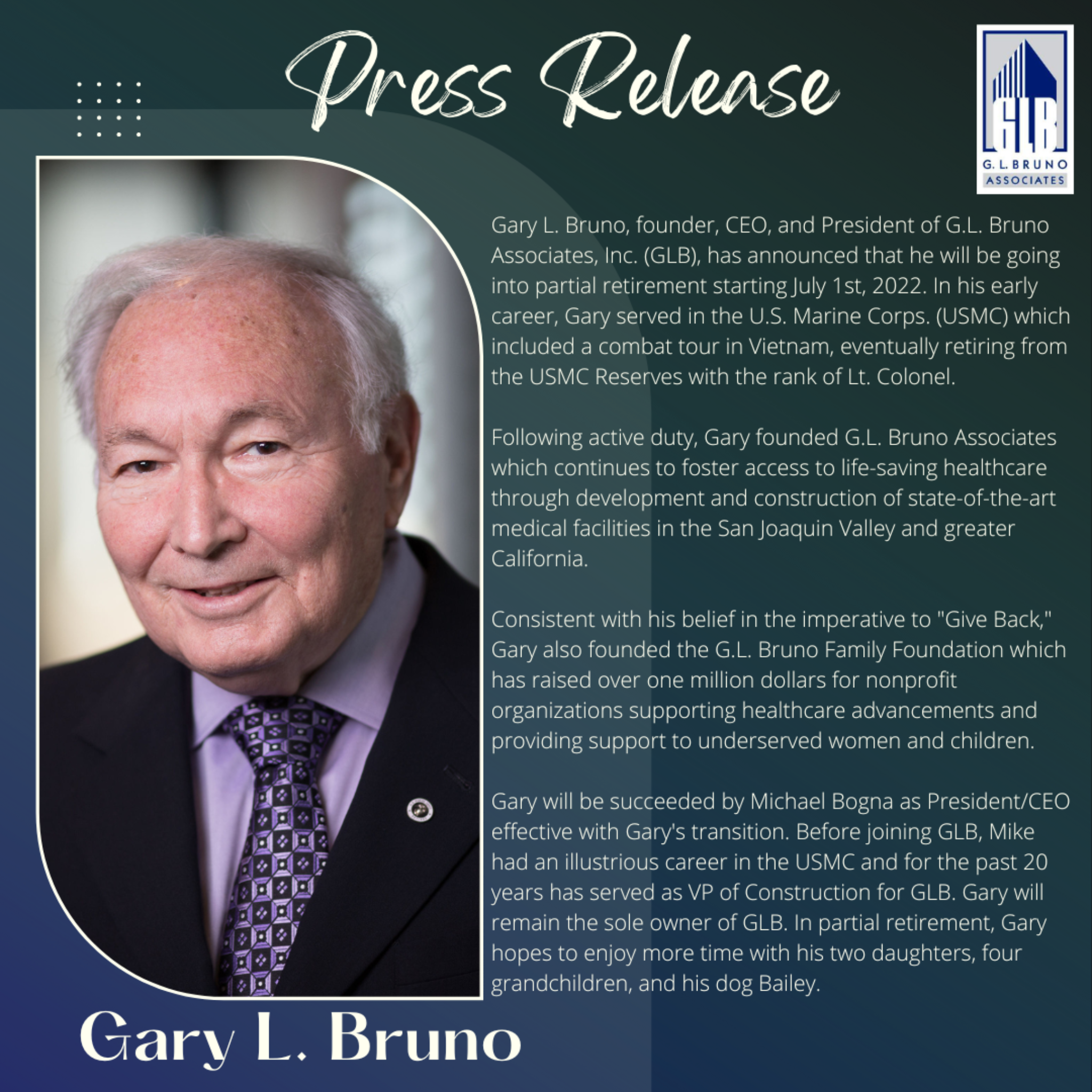 Gary’s Retirement – G.L. Bruno Associates